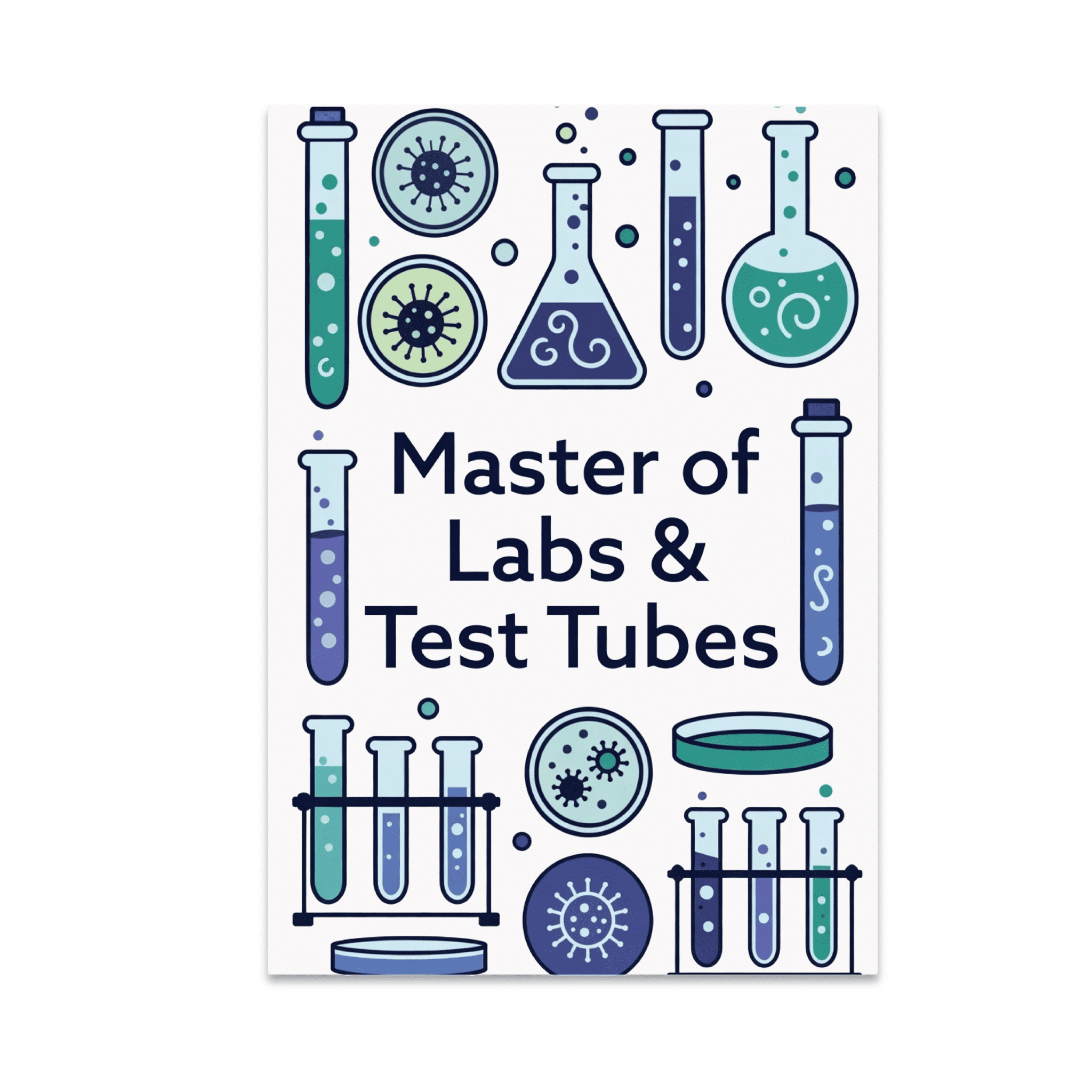 Master of Labs & Test Tubes Wall Art - Medical Lab Manager - 13x19 ...