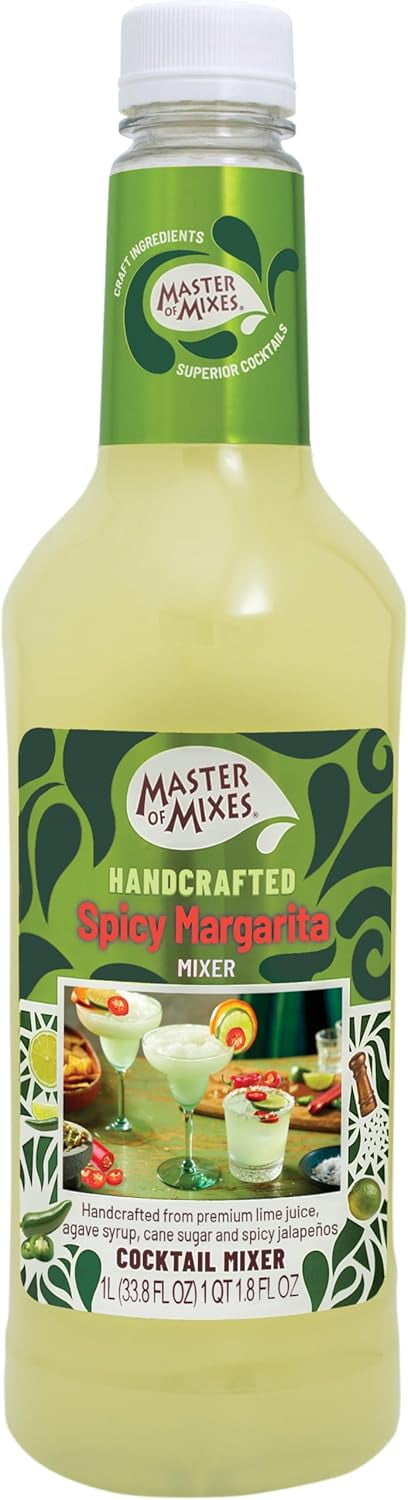 Master of Mixes Spicy Margarita Drink Mix, Ready To Use, 1 Liter Bottle ...