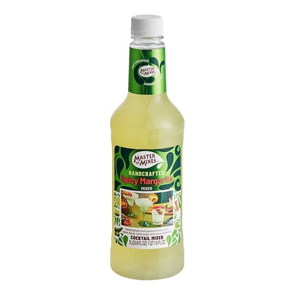 Master of Mixes, Spicy Margarita Mix, 1 Liter Bottle, Jalape√±o & Lime ...