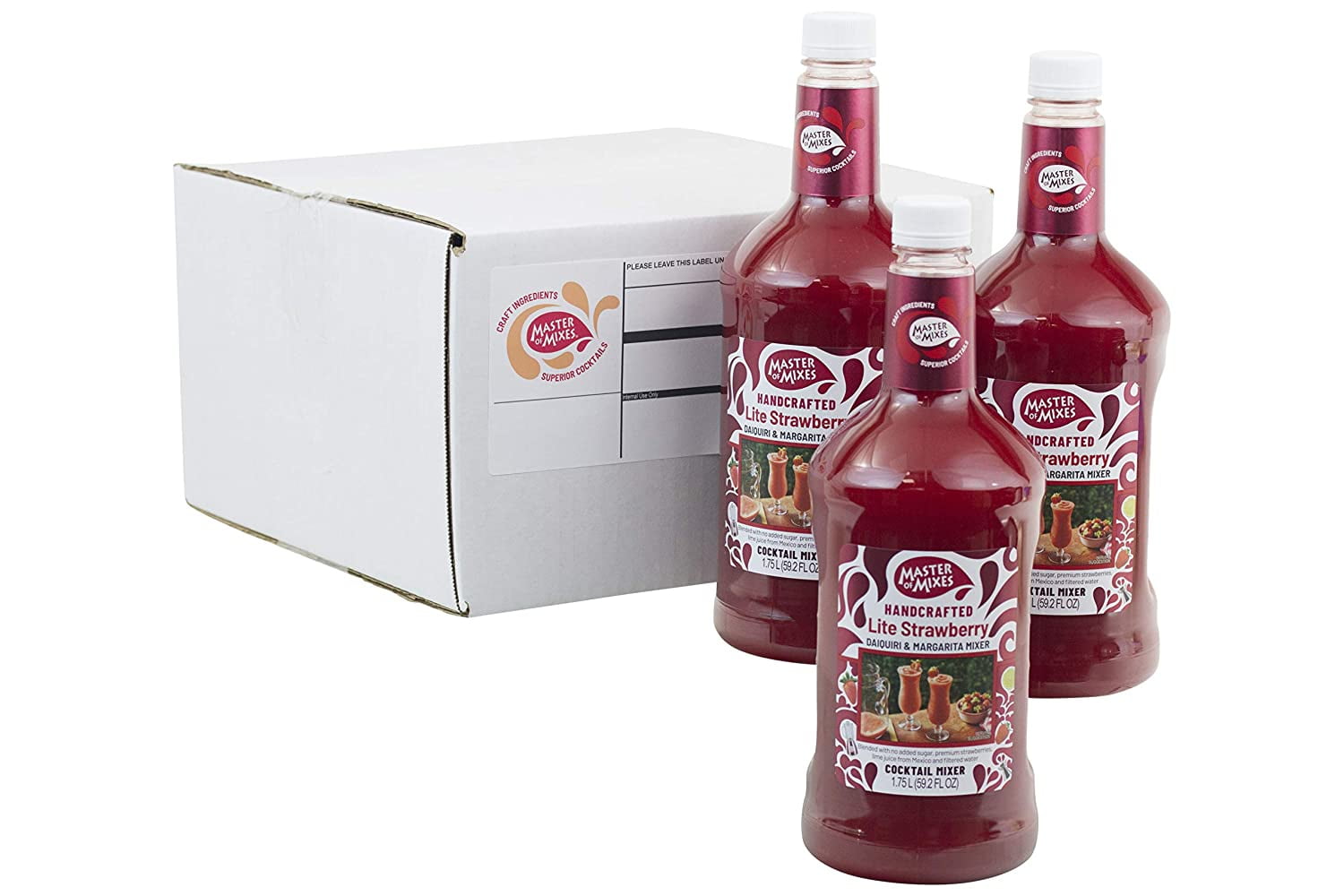 Master of Mixes Strawberry Daiquiri/Margarita Lite Drink Mix, Ready To ...