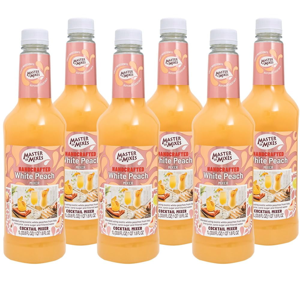 Master of Mixes White Peach Daiquiri/Margarita Drink Mix, Ready To Use ...