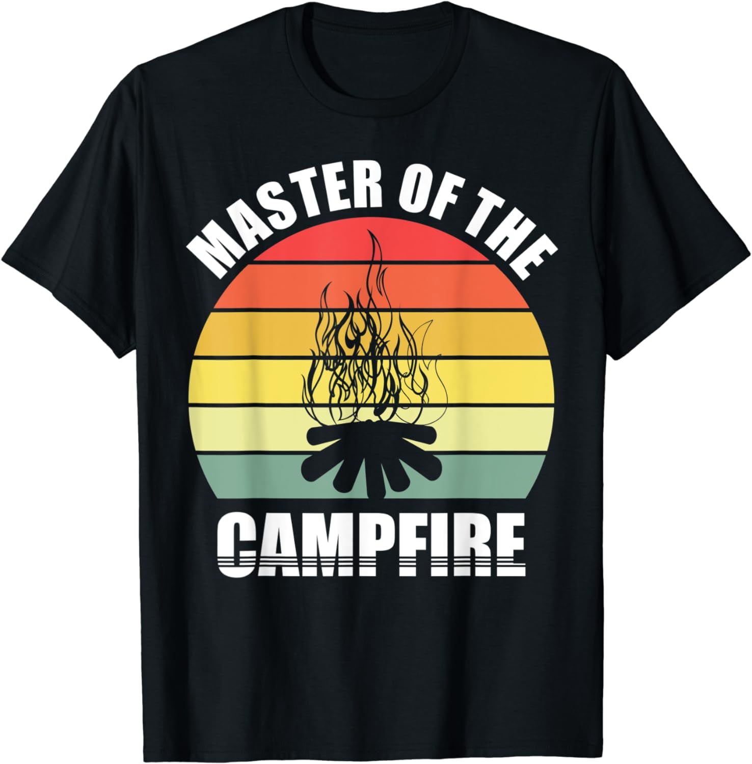 Master of the Campfire Shirt Camping Shirt Vintage Camper T-Shirt ...