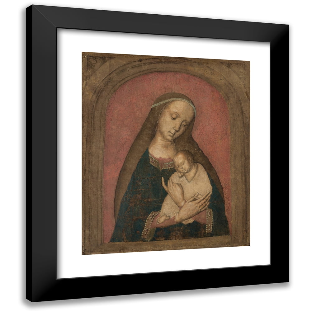 Master of the Dijon Madonna 12x14 Black Modern Framed Museum Art Print ...
