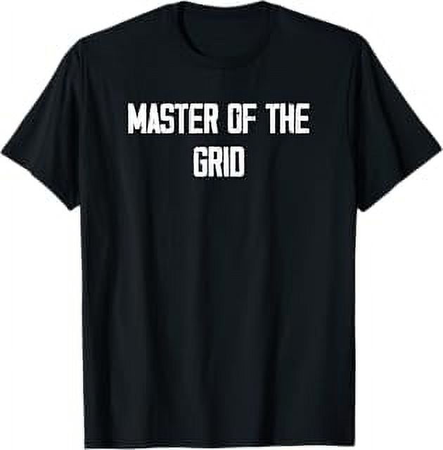 Master of the Grid - Funny Crossword Puzzle Lover Design T-Shirt ...