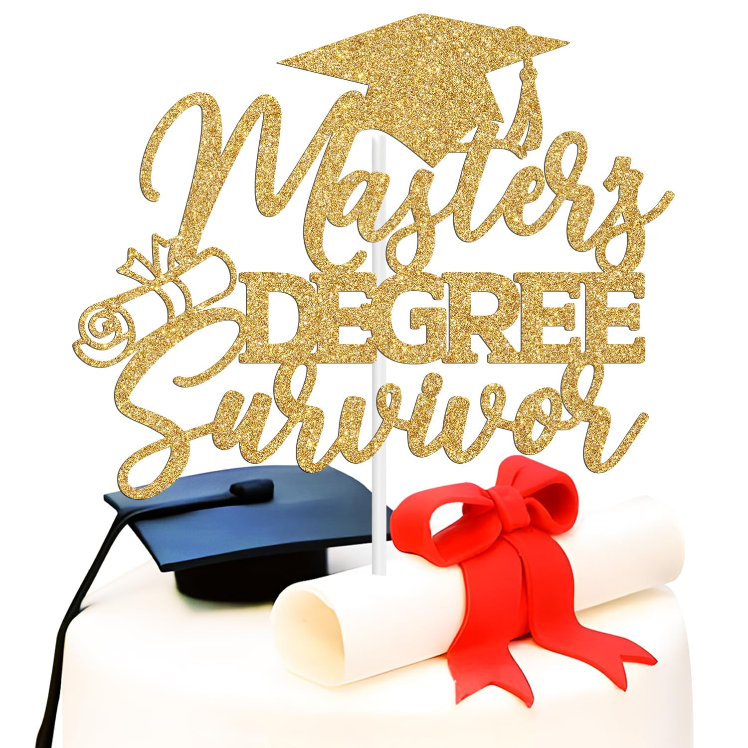 Master's Degree Survivor Cake Topper,Congrats Master, BSL1 Mastered It ...