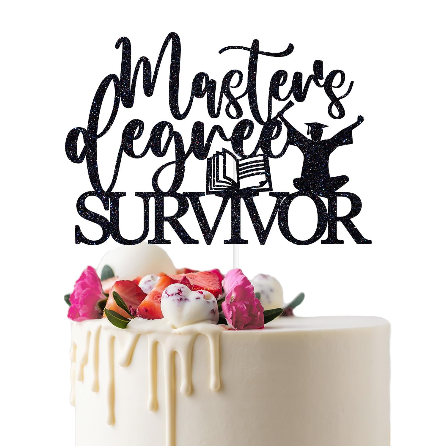 Master's Degree Survivor Cake Topper, Mastered It, H2FSDHappy Master's ...