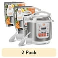 (2 pack) MasterChef 13-in-1 Pressure Cooker- 6 QT Electric Digital ...