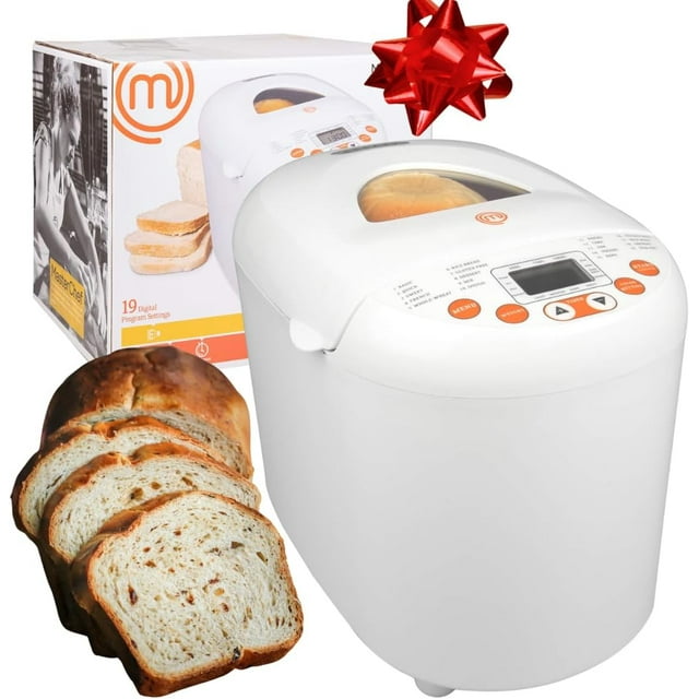 MasterChef 2lb Electric Bread Machine, Gluten-Free Sourdough Maker with ...