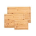 MasterChef 3 Piece Bamboo Cutting Board Set, Natural, Sustainable ...