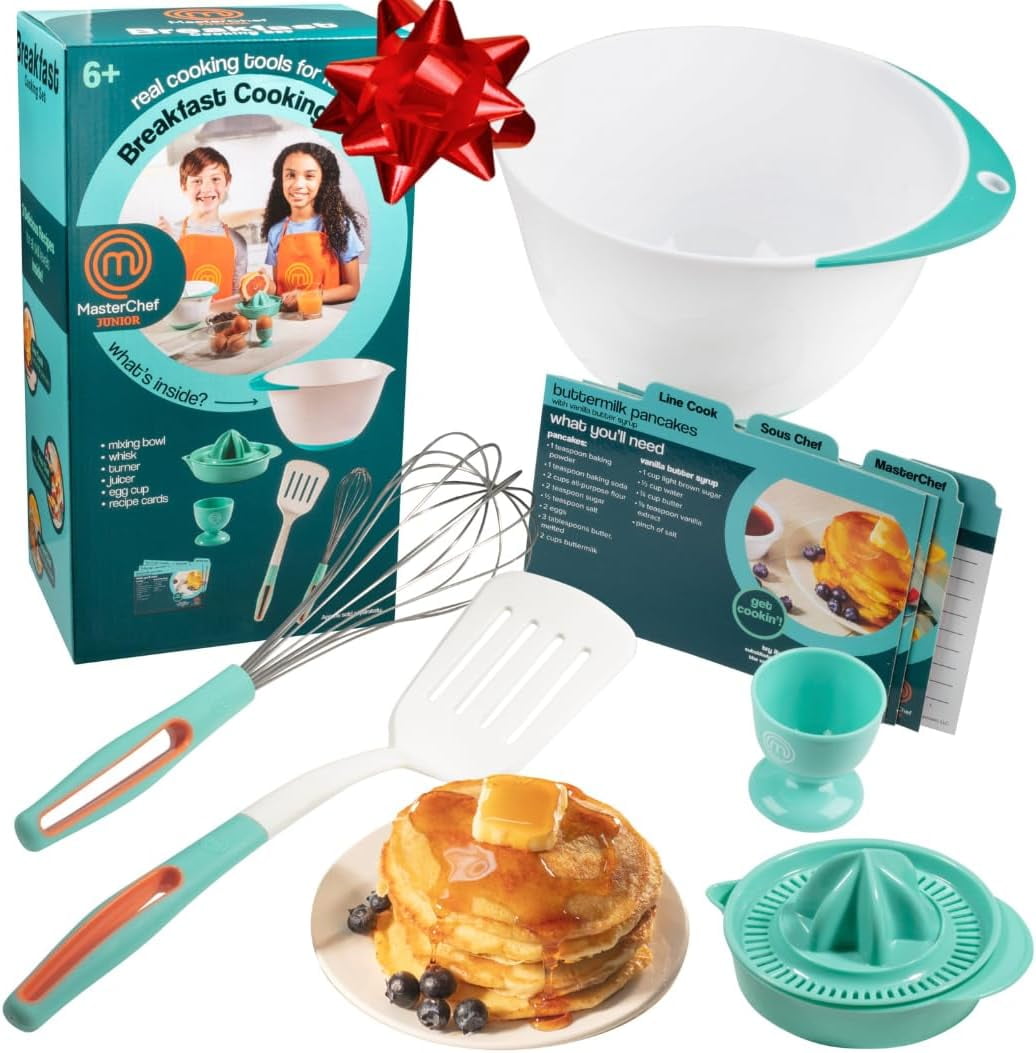 MasterChef Junior Safe Little Chef Breakfast Cooking Set - 6 Pc Kit for ...