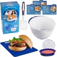 Masterchef Junior Kid's Burger Cooking Set- 9 Piece Kit Includes Real ...