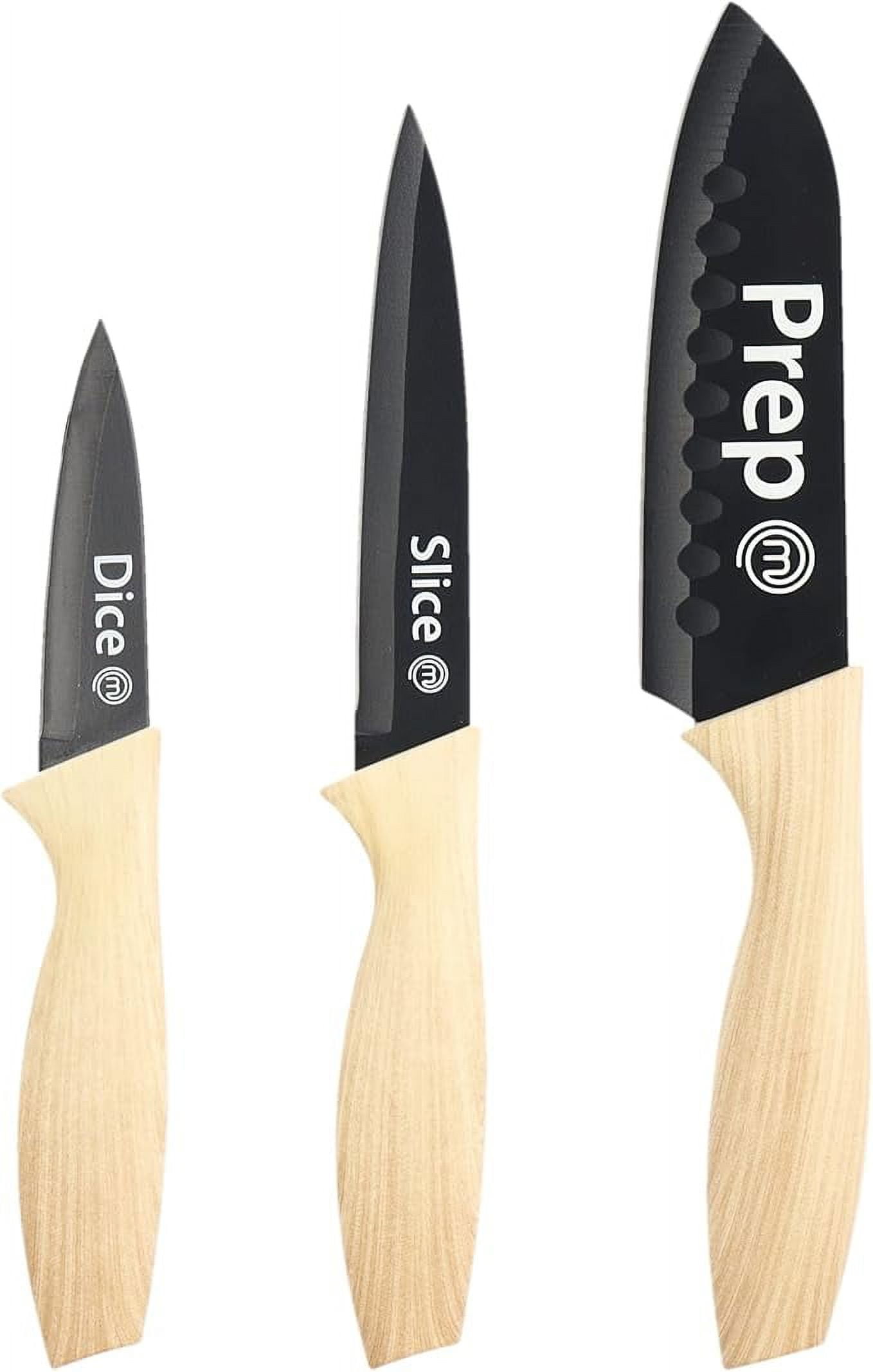 MasterChef Knife Set of 3 Kitchen Knives for Cooking (Chef, Paring ...