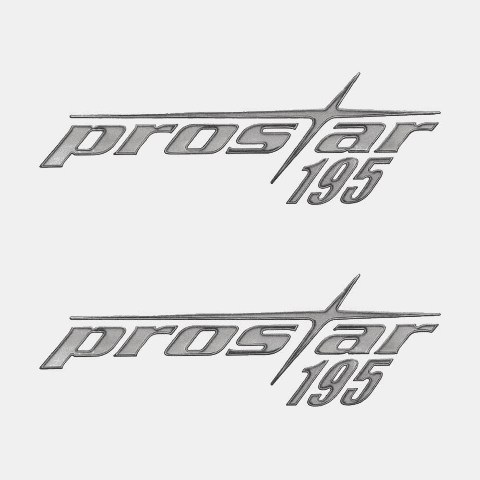 MasterCraft Boat Raised Brand Decal 758040 | ProStar 195 Sticker (2Pc ...