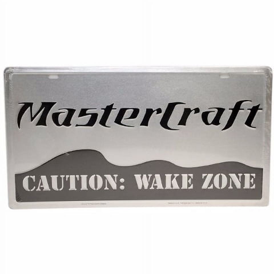MasterCraft Boat Sign 88551010 | Caution: Wake Zone 22 x 12 Aluminum ...