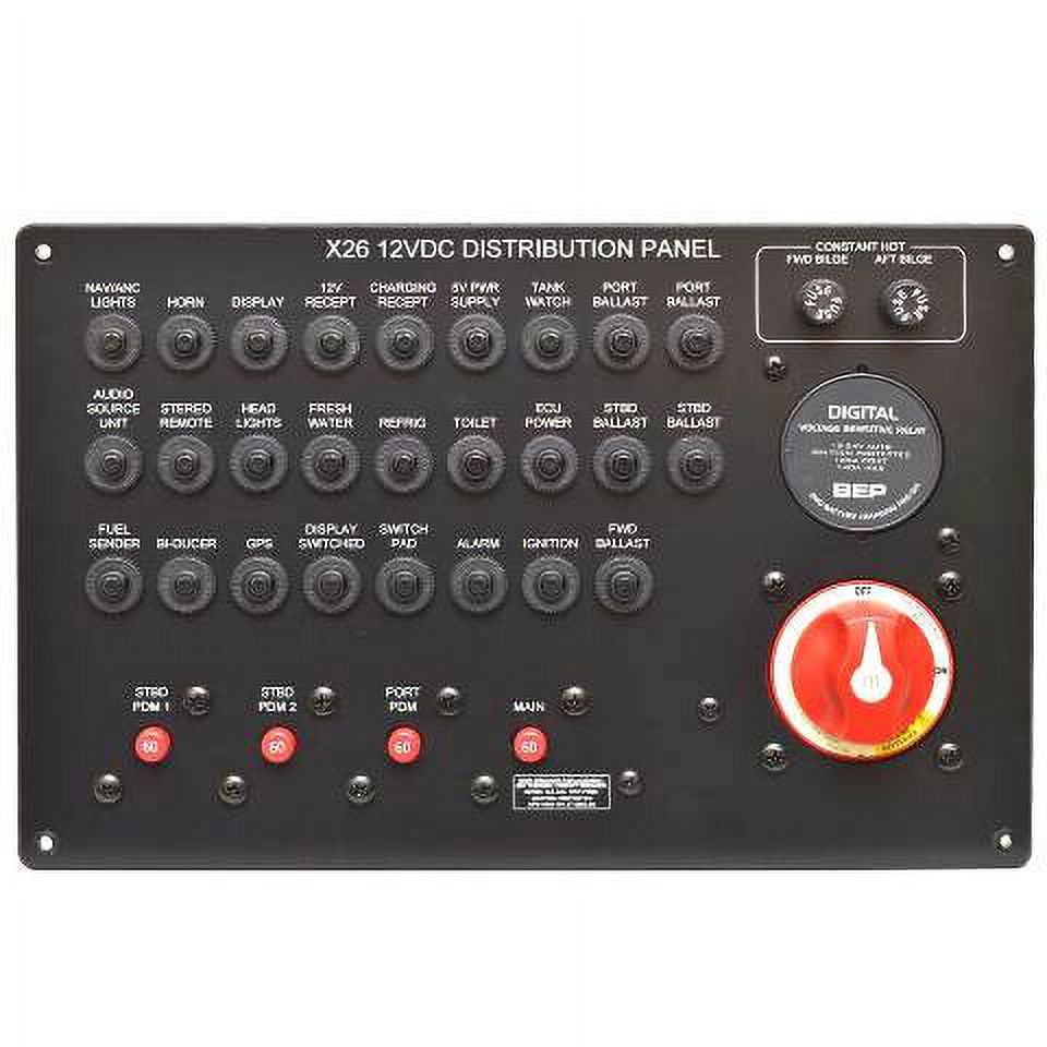 MasterCraft Boat Battery Breaker Panel 501222A | X26 Black 12VDC 2019 ...