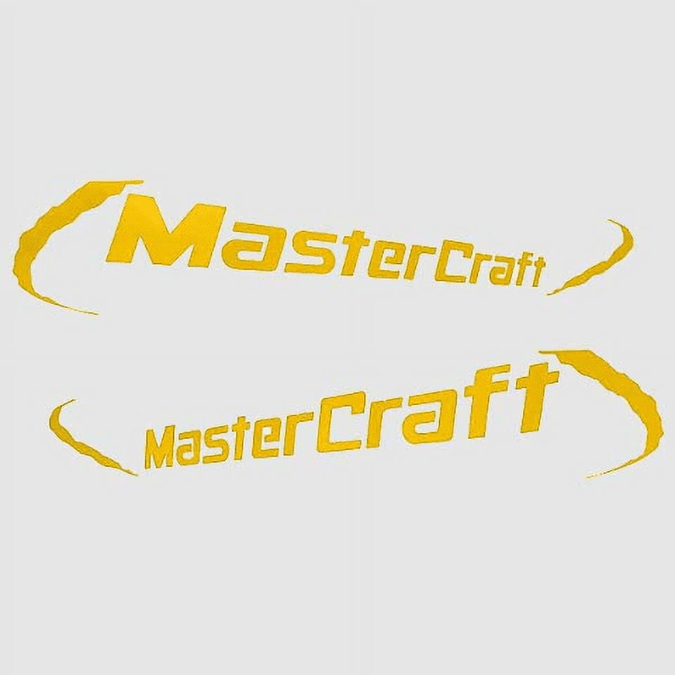 MasterCraft Boat Brand Decal Set 750703 | 2007 Pro Wakeboard Yellow 2PC - Walmart.com