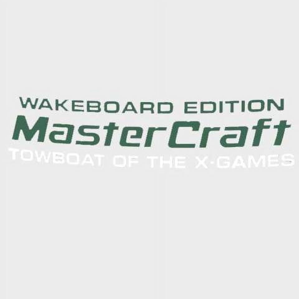MasterCraft Boat Decal Sticker | Wakeboard Edition X-Games Green White ...
