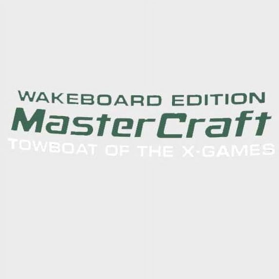 MasterCraft Boat Decal Sticker | Wakeboard Edition X-Games Green White ...