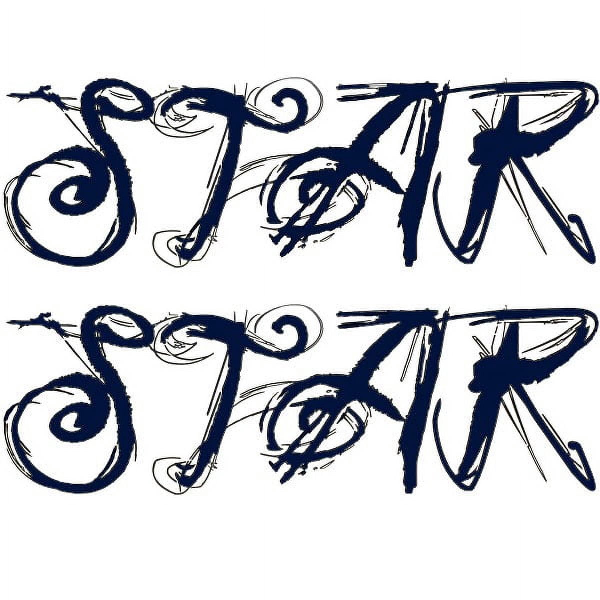 MasterCraft Boat Lettering Decal/Emblem 2817004 | X-Star Blue (Set of 2 ...