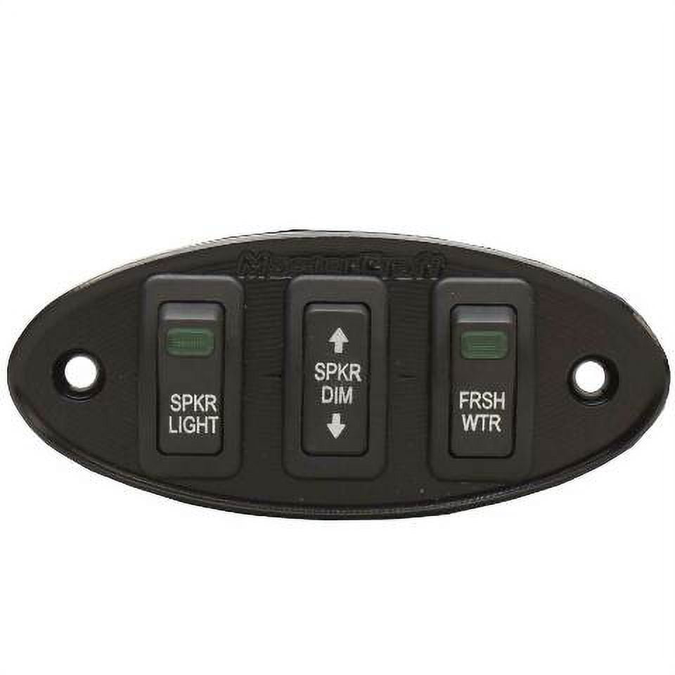 MasterCraft Boat Light Switch Panel 502325 | X26 Black 4 x 1 3/4 Inch ...