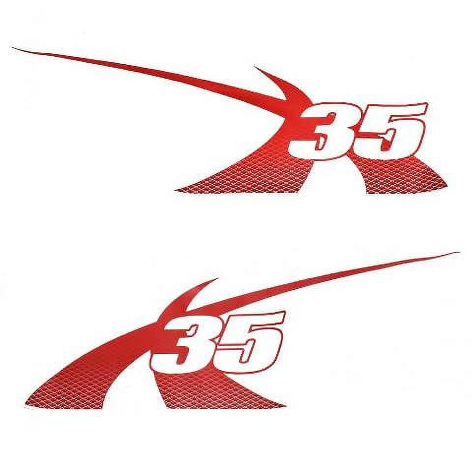 MasterCraft Boat Graphic Decals 7501562 | X35 Viper Red (Set of 2 ...