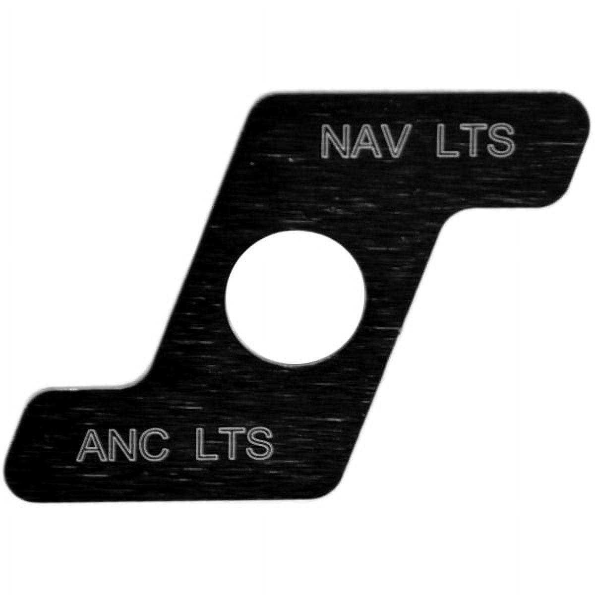MasterCraft Boat Switch Plate | Black Nav Anc LTS Light Panel - Walmart.com