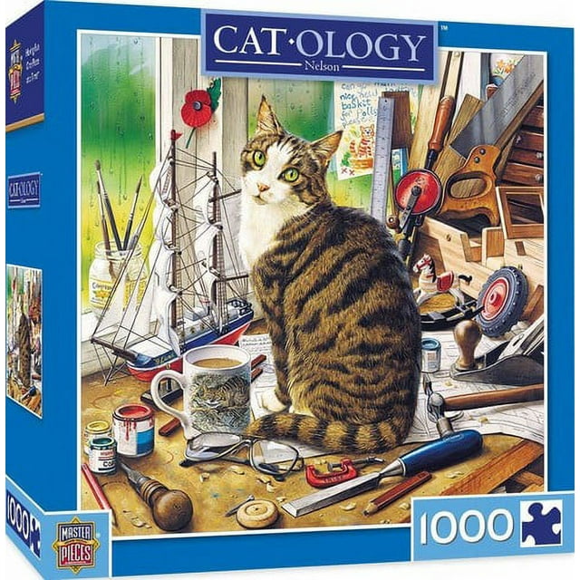MasterPiece Cat-ology Nelson - Curious Cat 1000 Piece Jigsaw Puzzle by ...