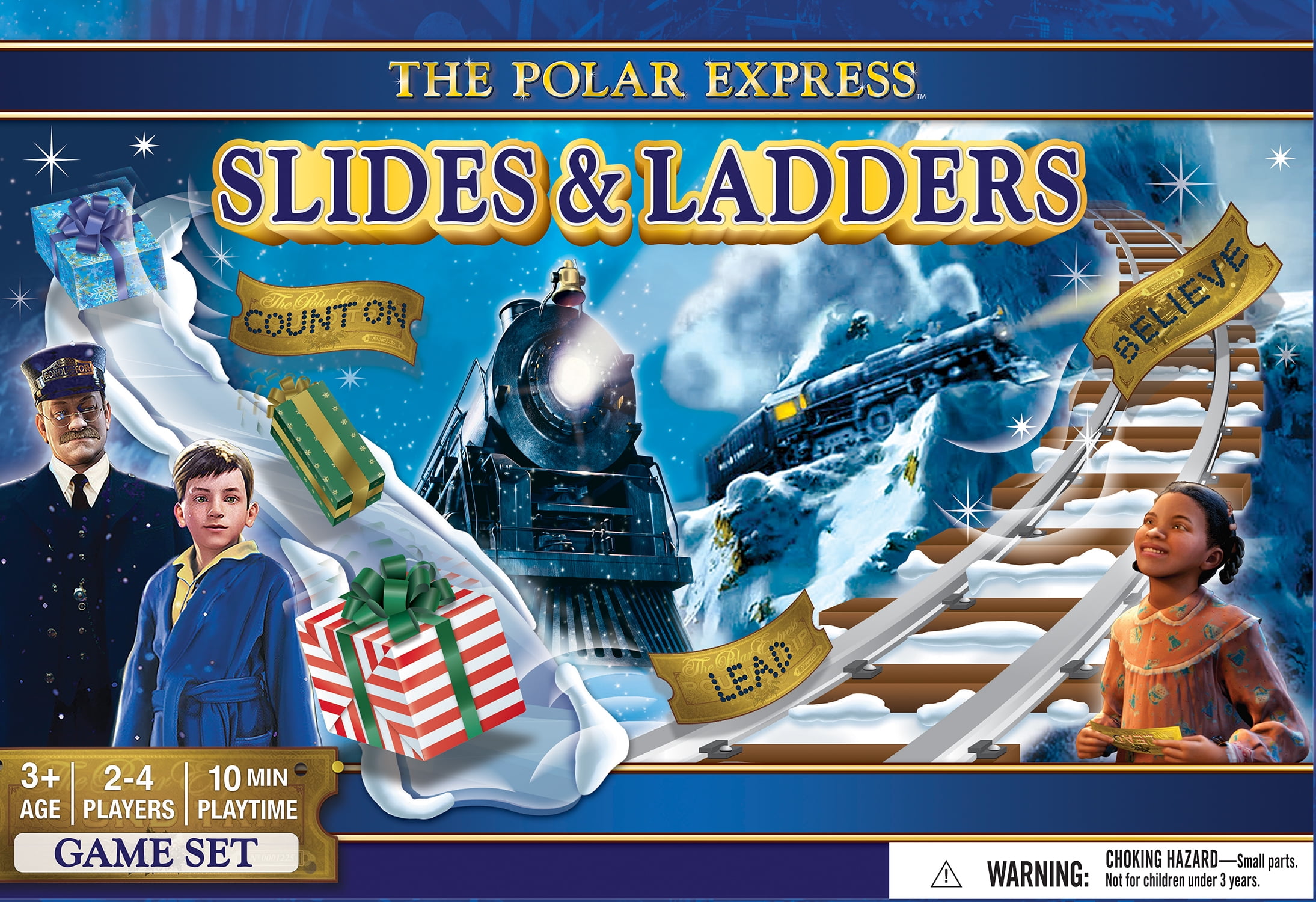 MasterPieces The Polar Express Slides & Ladders Board Game for Kids ...