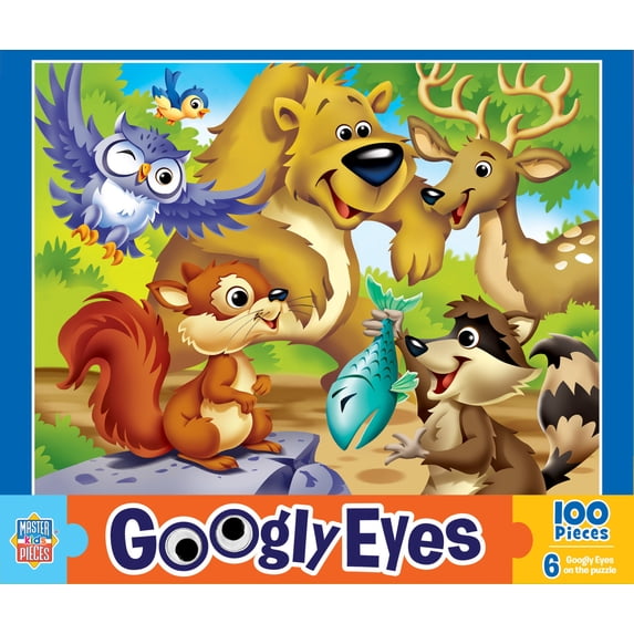 MasterPieces 100 Piece Googly Eye Jigsaw Puzzle - Woodlands - 11.5"x15 ...