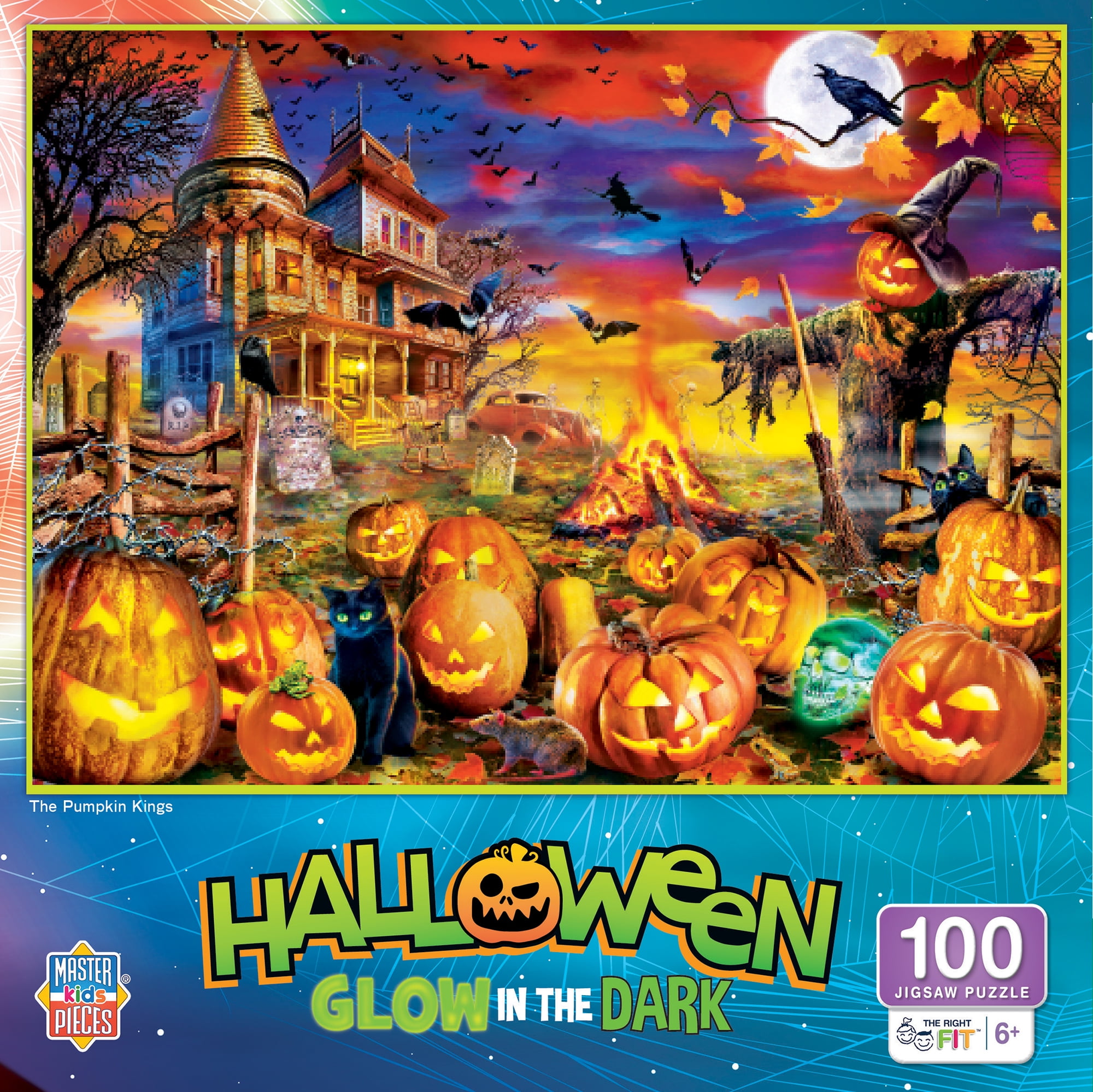 MasterPieces 100 Piece Kids Glow in the Dark Jigsaw Puzzle - The ...