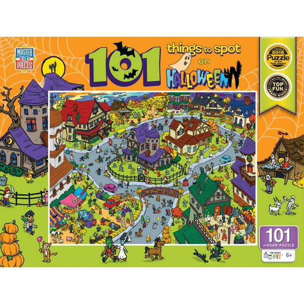 MasterPieces 100 Piece Kids Jigsaw Puzzle - 101 Things to Spot at ...