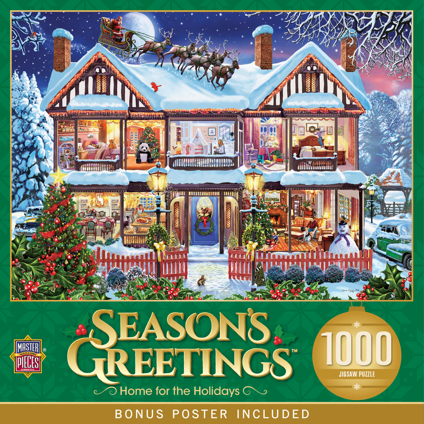 Old Fashioned Holiday 1000 Piece Jigsaw Puzzle - Walmart.com