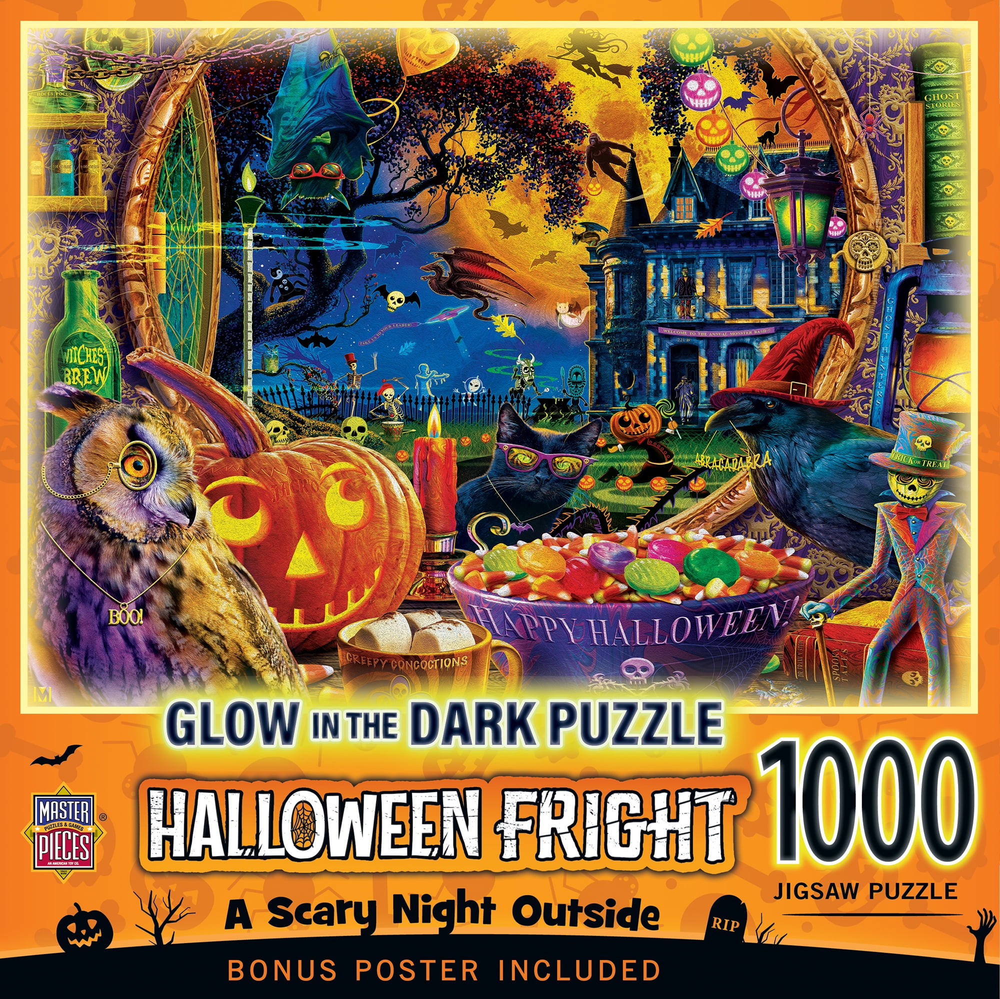 MasterPieces 1000 Piece Dark Haunted Nightmare Halloween Jigsaw Puzzle ...
