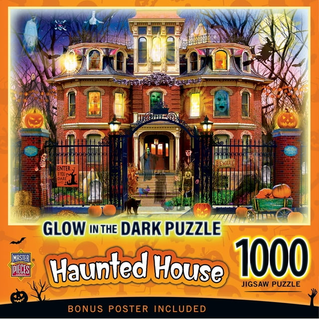 MasterPieces 1000 Piece Adults Halloween Jigsaw Puzzle - Scary Haunted ...