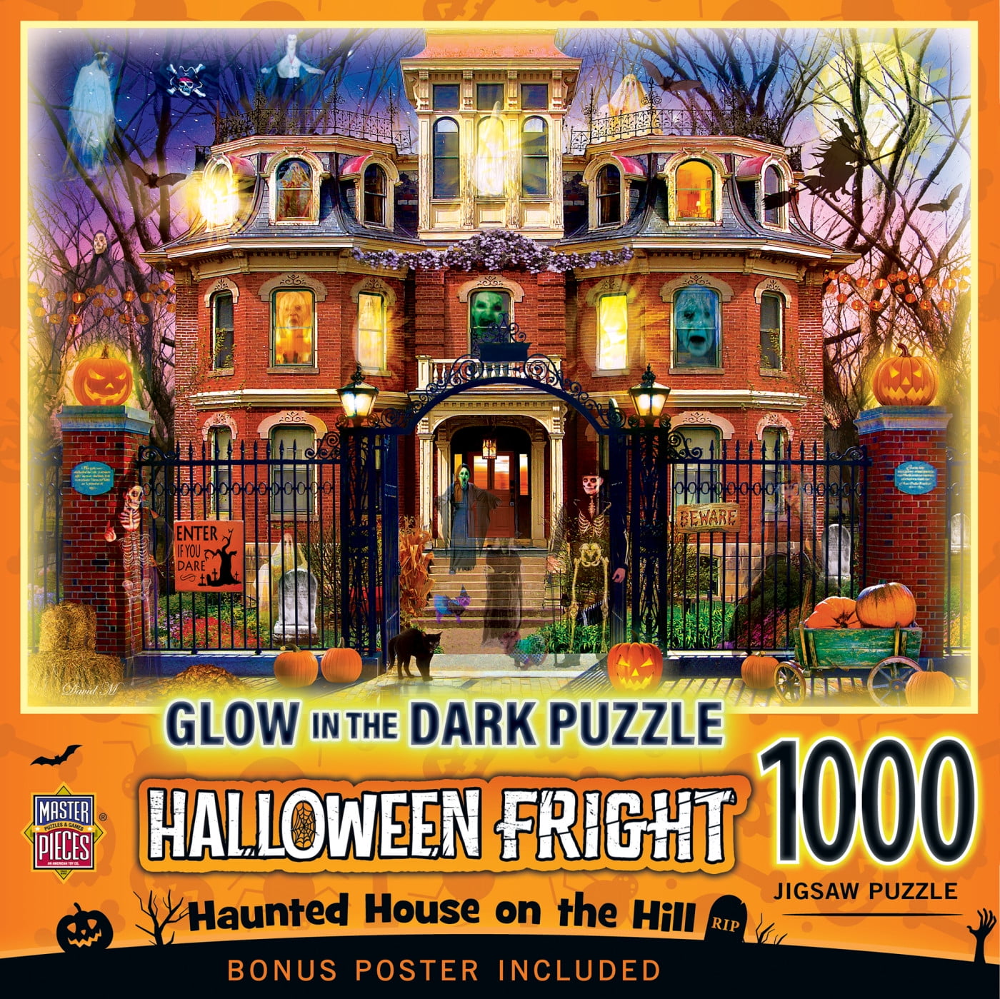 MasterPieces 1000 Piece Halloween Jigsaw Puzzle - Haunted House on the ...