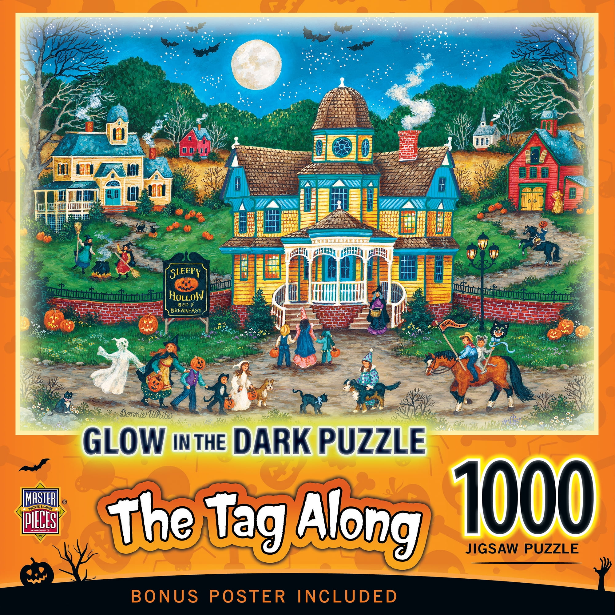 MasterPieces Halloween 1000 Piece Jigsaw Puzzle - The Tag Along, Spooky ...