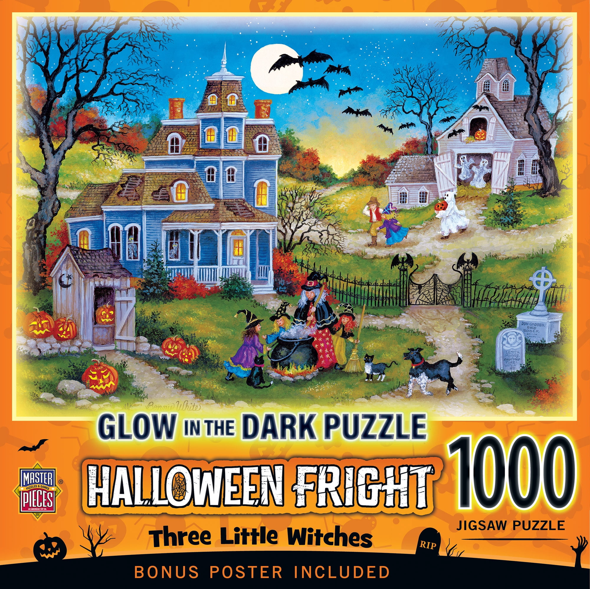 MasterPieces 1000 Piece Spooky Halloween Jigsaw Puzzle - Three Little ...
