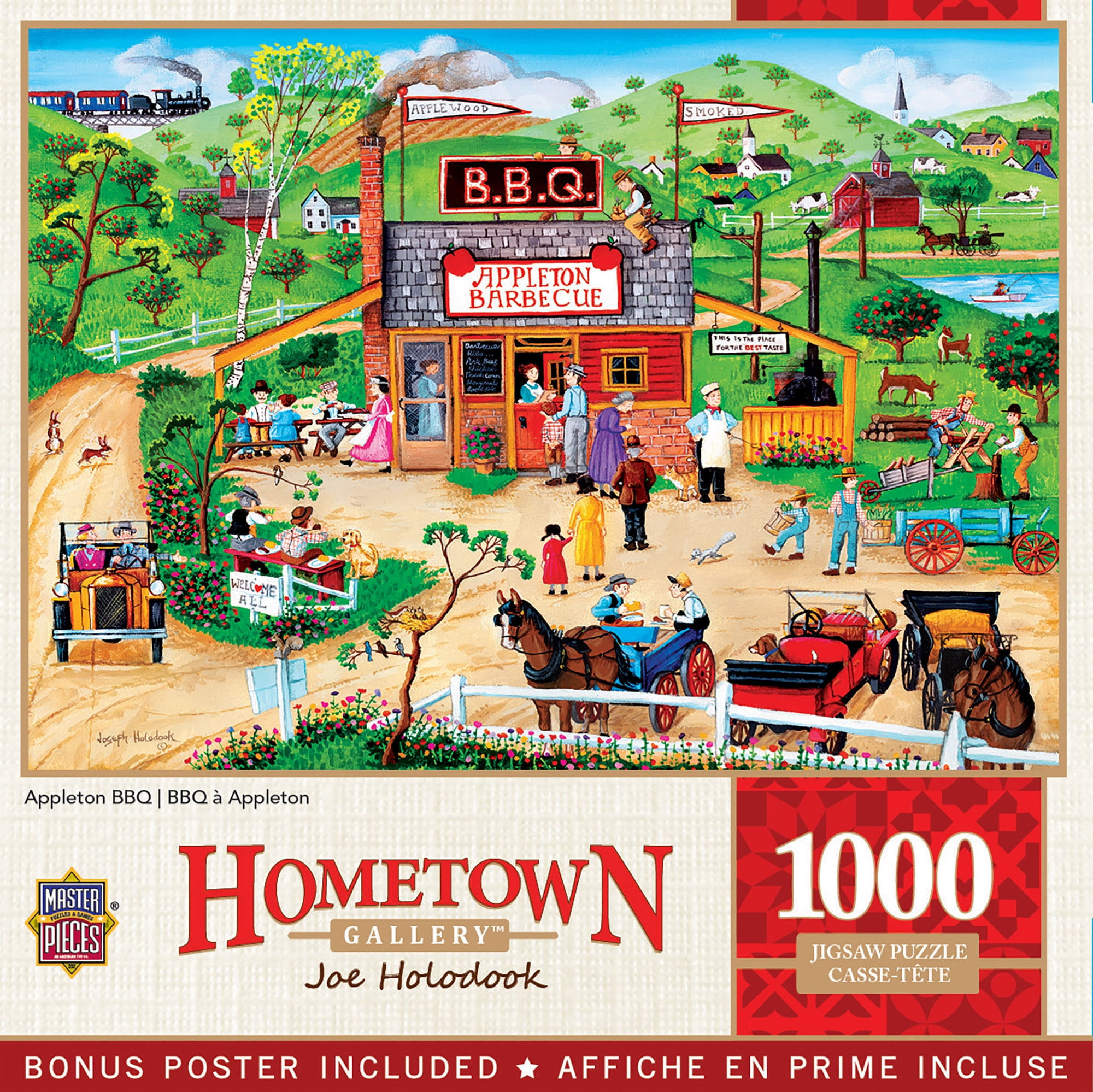 MasterPieces 1000 Piece Jigsaw Puzzle - Appleton BBQ - 19.25"x26.75 ...