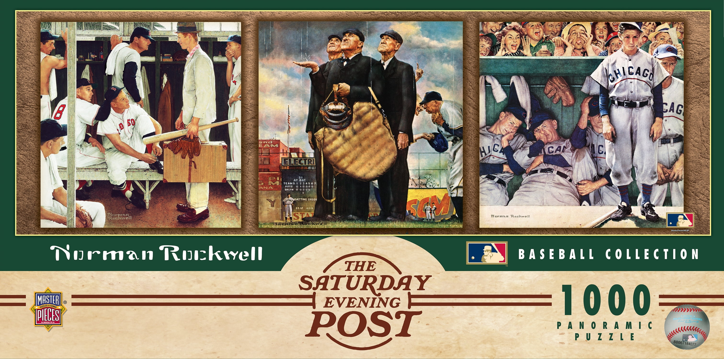 MasterPieces 1000 Piece Jigsaw Puzzle - Baseball Collection - 13"x39 ...