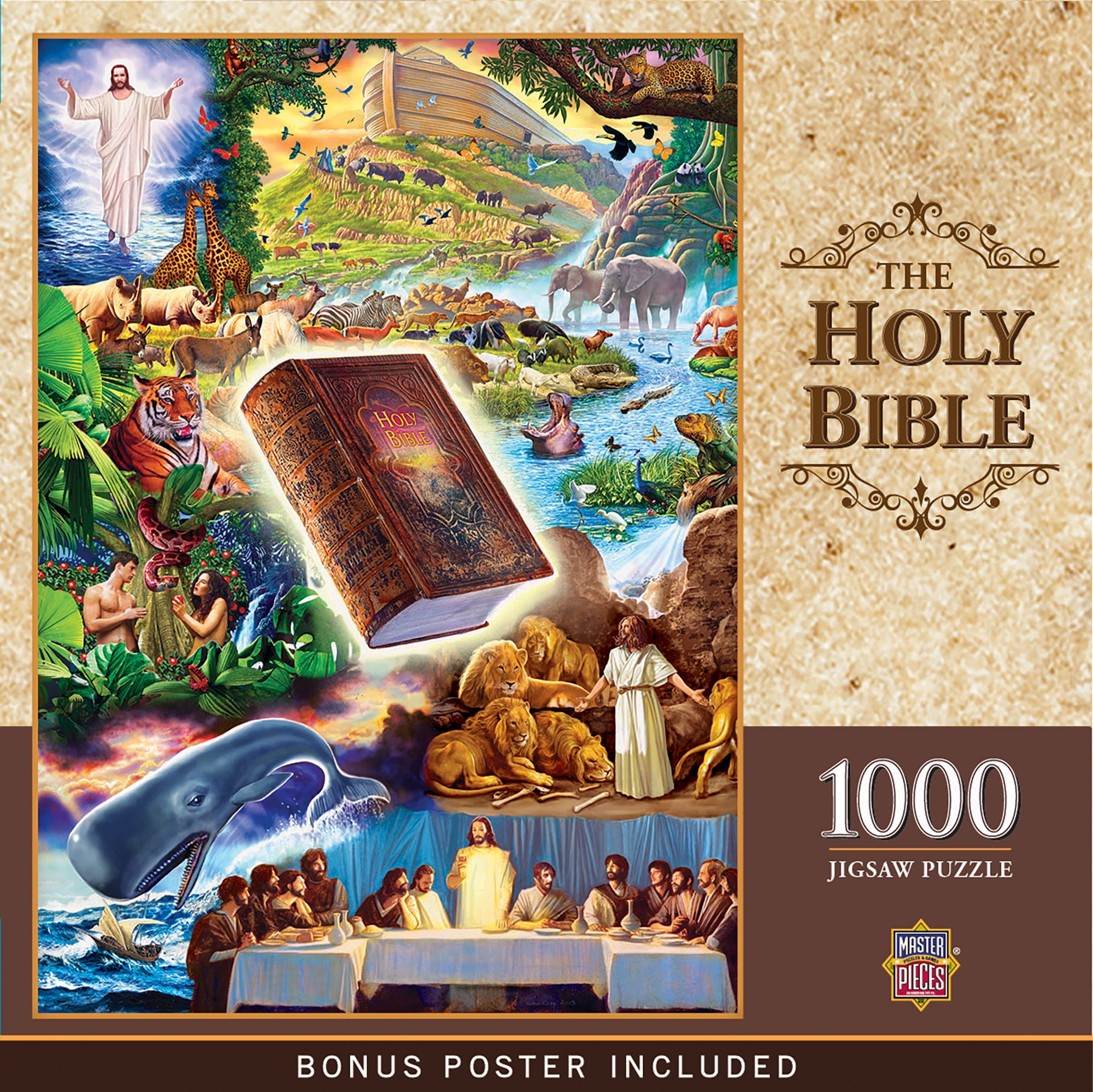 MasterPieces Christian Religious 1000 Piece Jigsaw Puzzle - Bible ...