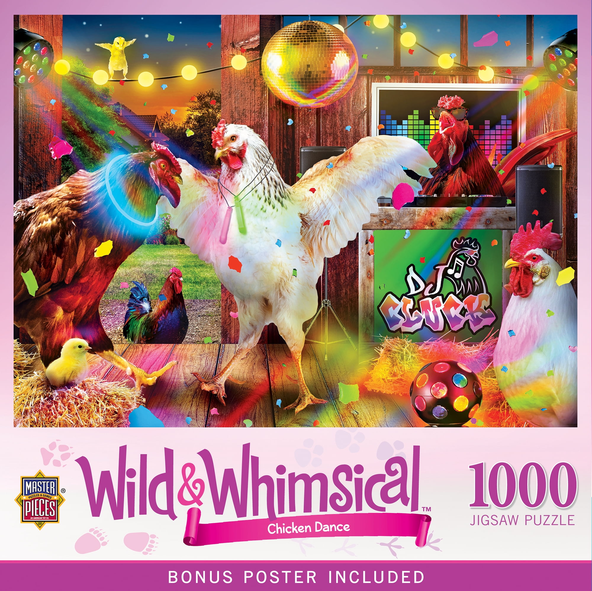 MasterPieces Adults Art 1000 Piece Jigsaw Puzzle, Chicken Dance, 19.25 ...