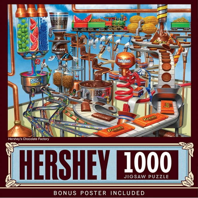 MasterPieces 1000 Piece Jigsaw Puzzle - Chocolate Factory - 19.25"x26 ...