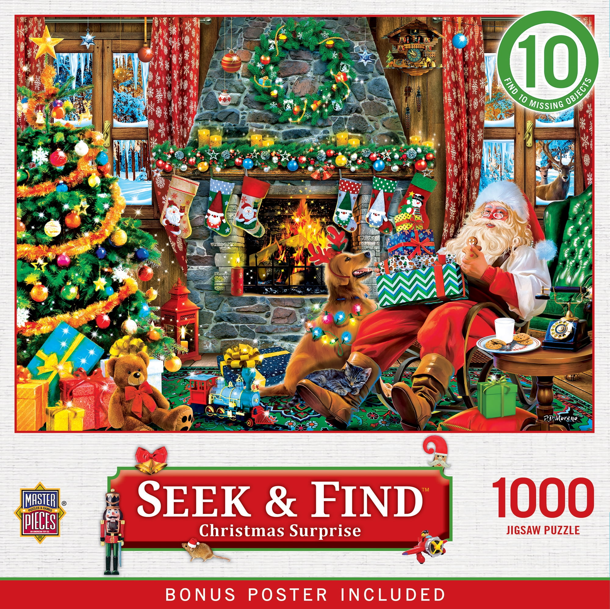 MasterPieces 1000 Piece Adults Holiday Xmas Jigsaw Puzzle - Christmas ...