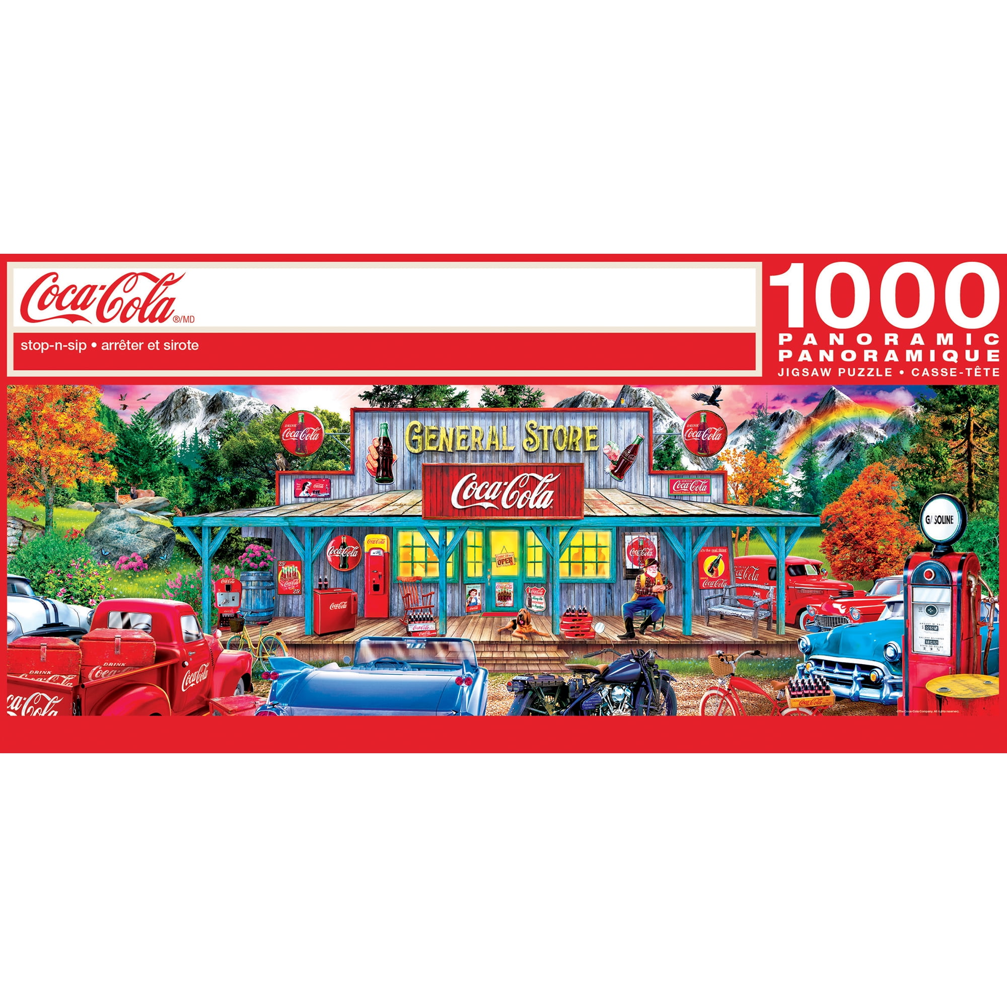MasterPieces 1000 Piece Jigsaw Puzzle - Coca-Cola Stop n Sip - 13"x39 ...
