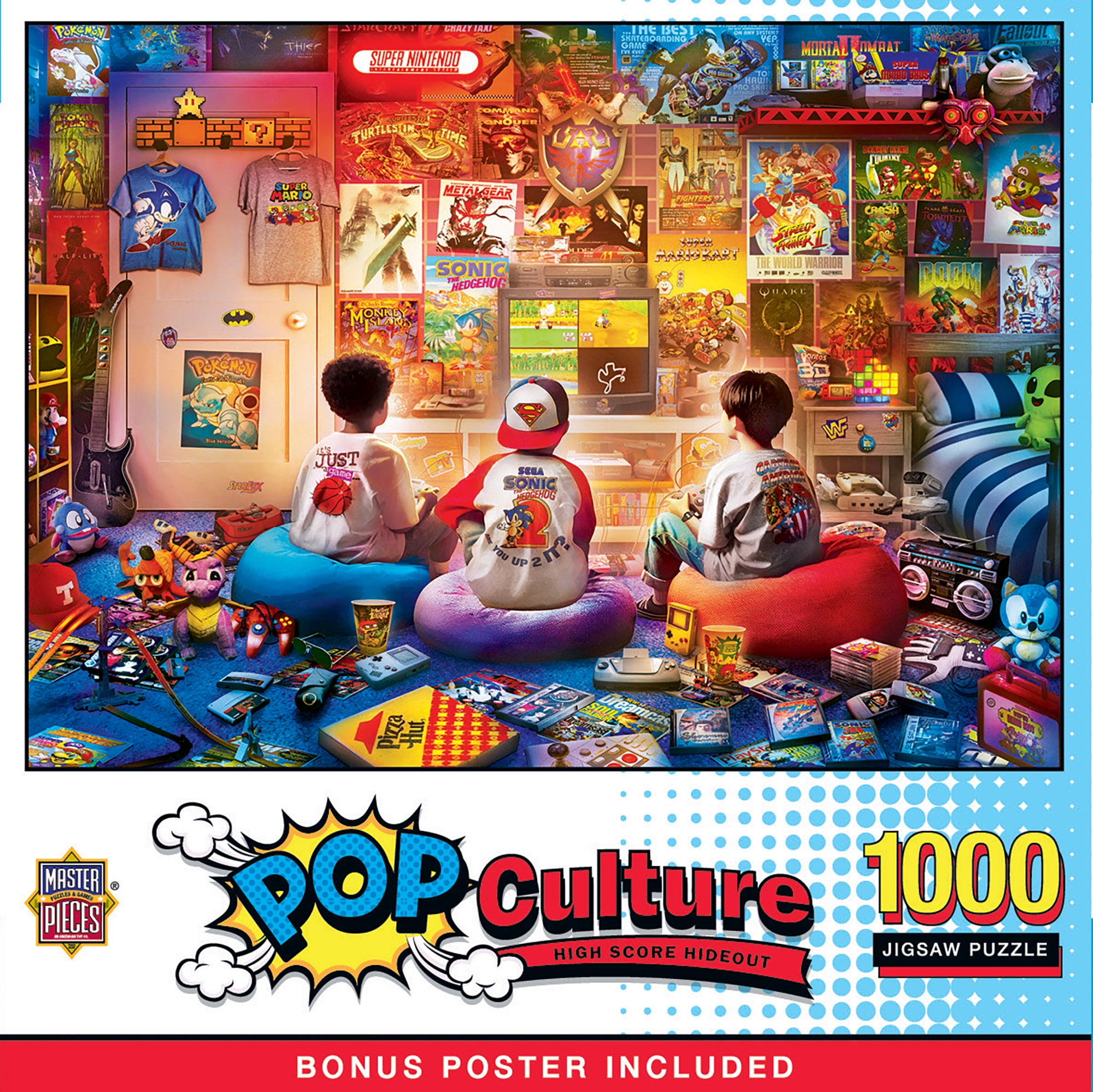 MasterPieces 1000 Piece Jigsaw Puzzle - High Score Hideout - 19.25"x26 ...
