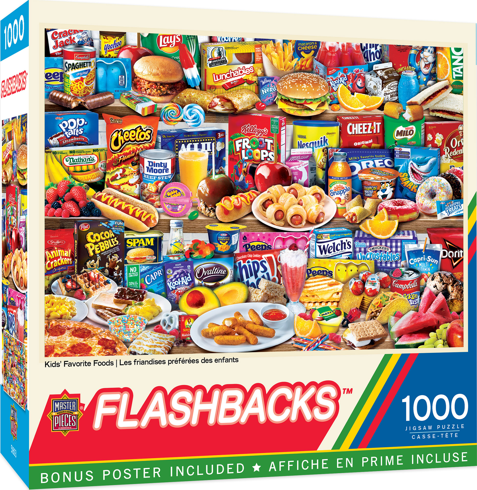 MasterPieces 1000 Piece Jigsaw Puzzle - Kids Favorite Foods - 19.25"x26 ...