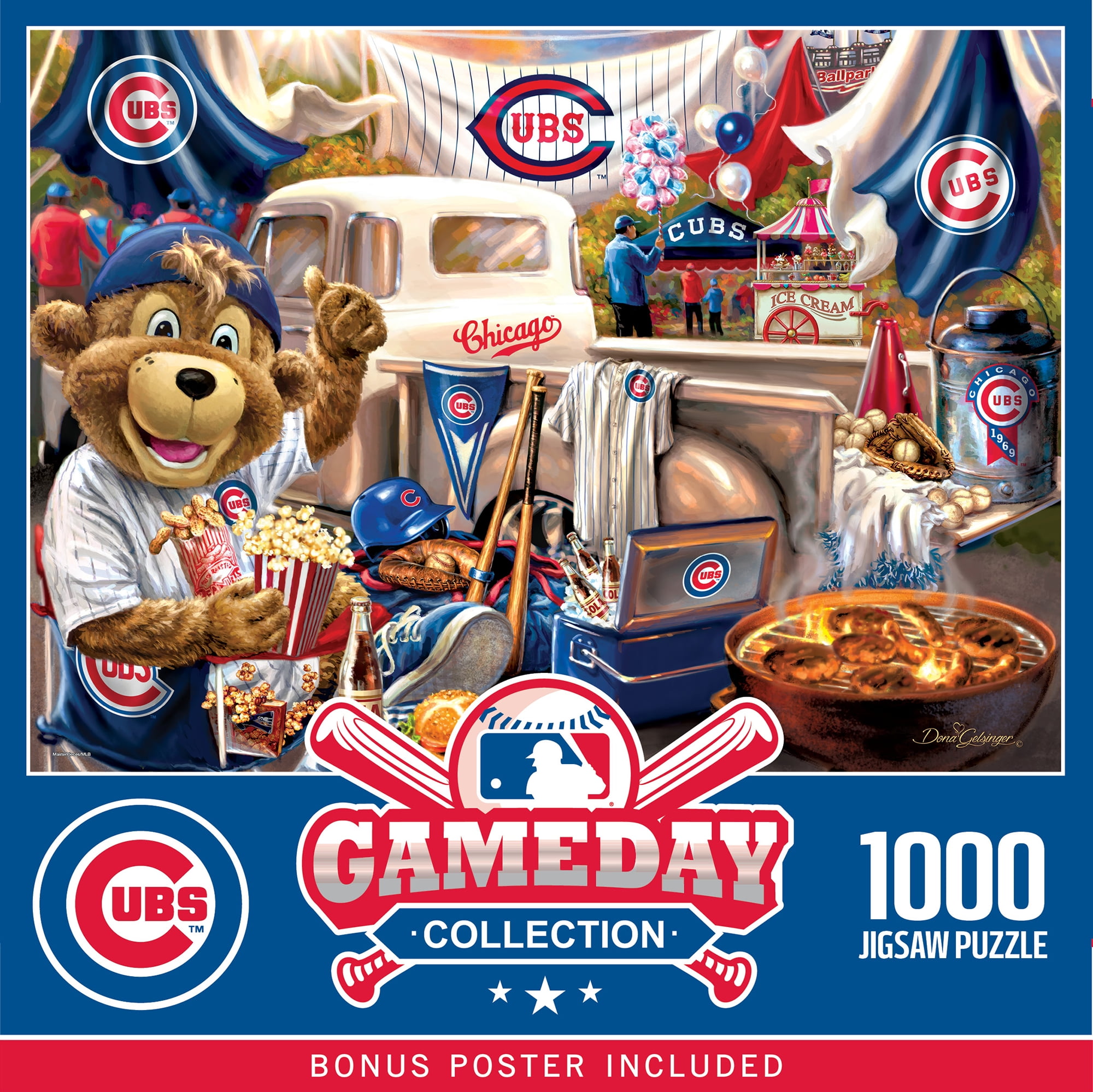 MasterPieces 1000 Piece Jigsaw Puzzle - MLB Chicago Cubs Gameday ...