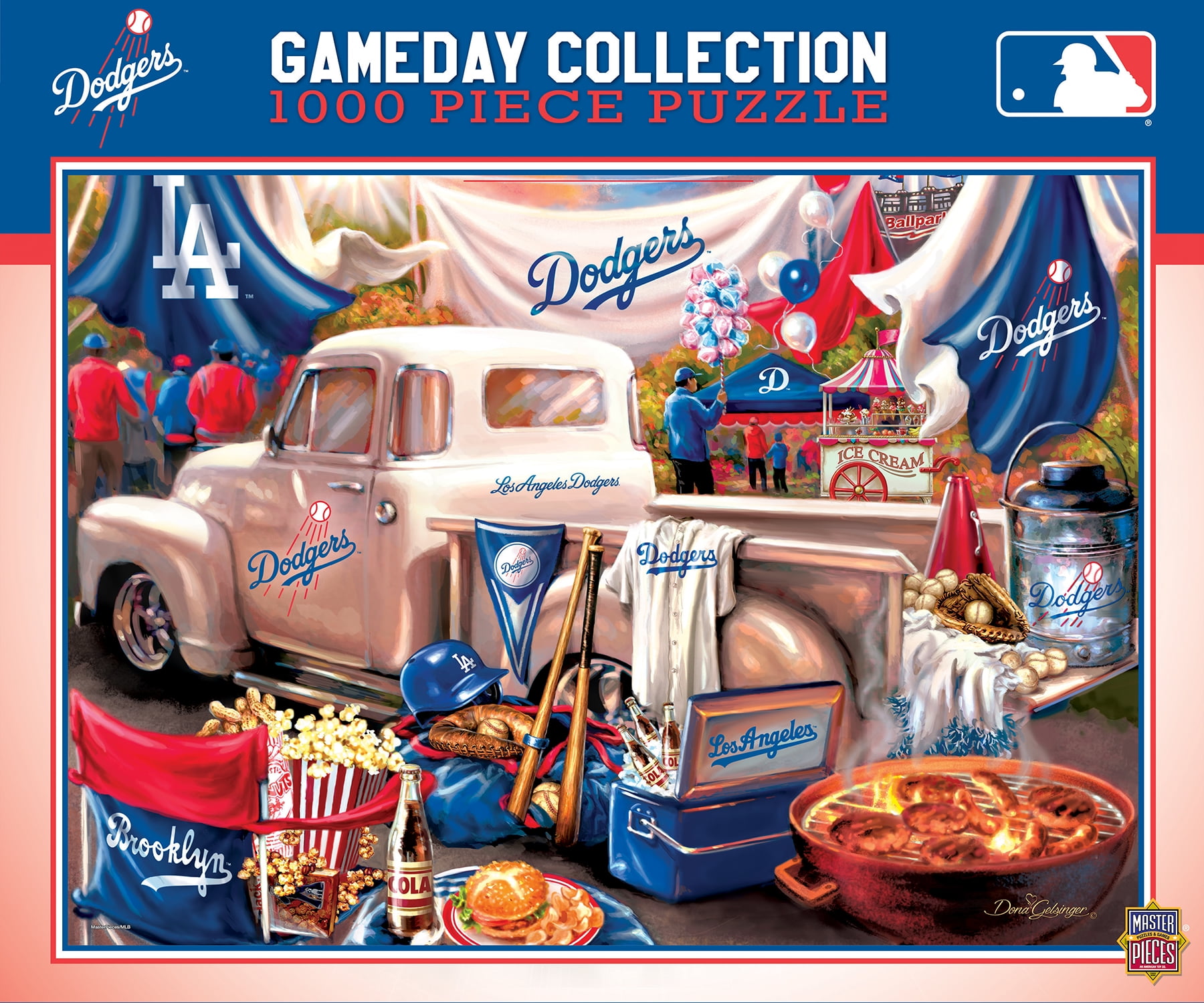 MasterPieces 1000 Piece Jigsaw Puzzle - MLB Los Angeles Dodgers Gameday ...