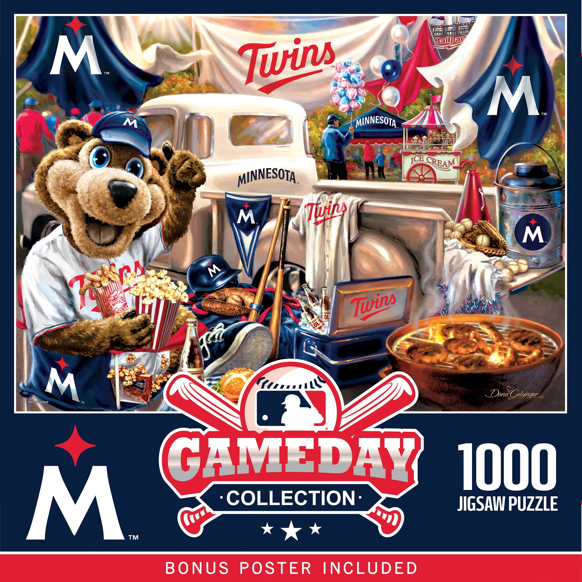MasterPieces 1000 Piece Jigsaw Puzzle - MLB Minnesota Twins Gameday ...