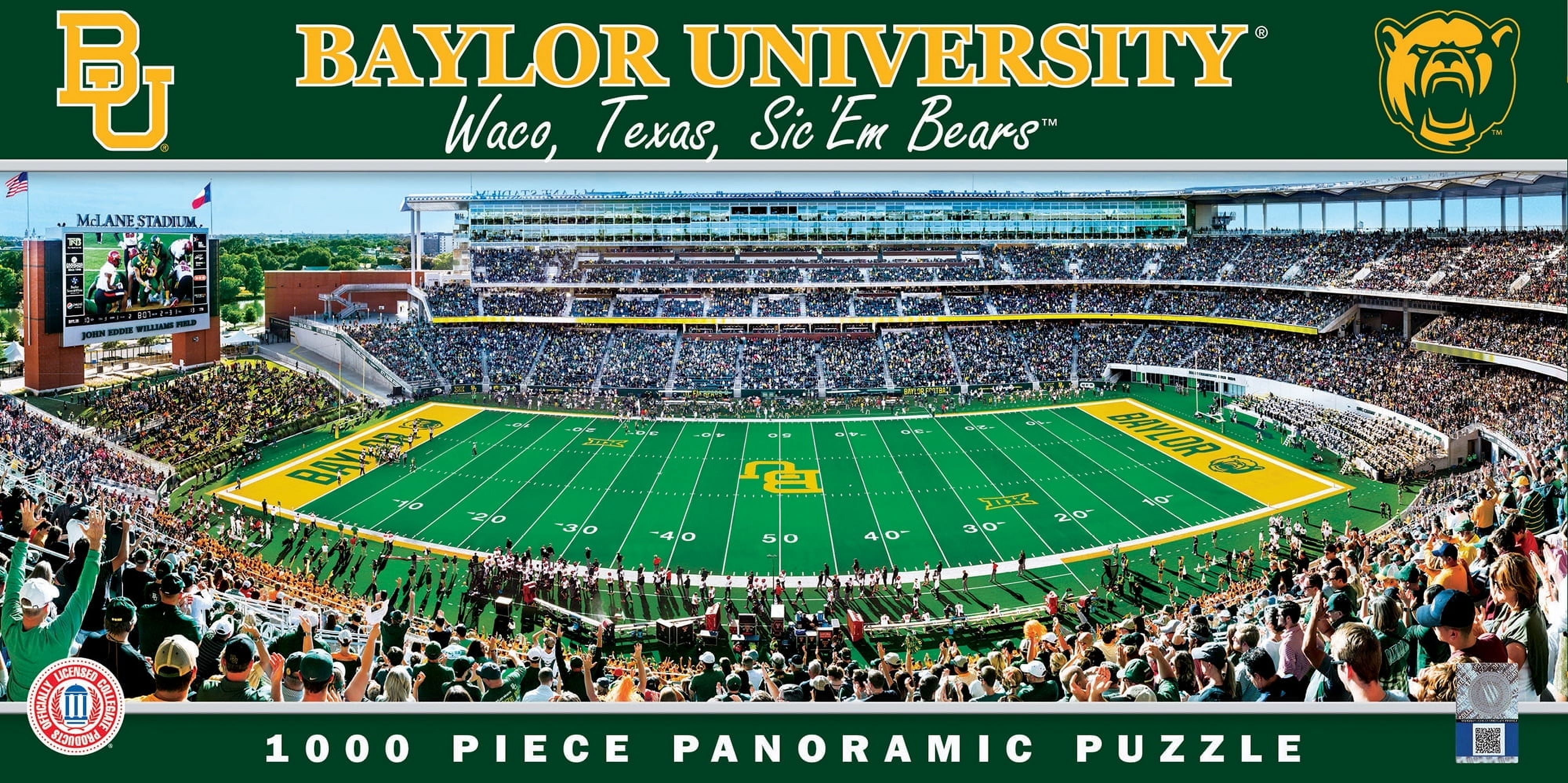 MasterPieces Sports Panoramic Puzzle - NCAA Baylor Bears Center View ...